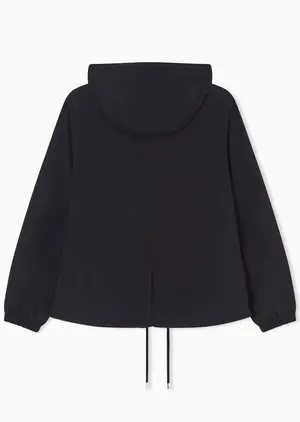 Emporio Armani Hooded Blouson Jacket With Drawstring