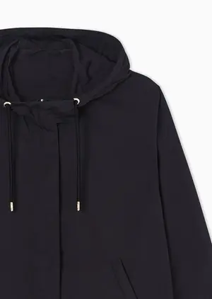 Emporio Armani Hooded Blouson Jacket With Drawstring