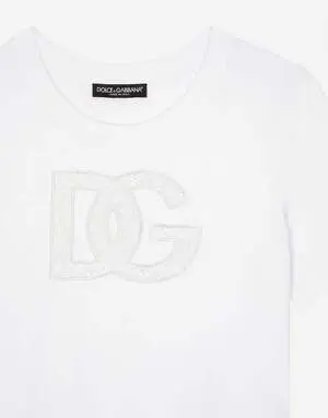Dolce & Gabbana Dg Logo Patch Jersey T-shirt
