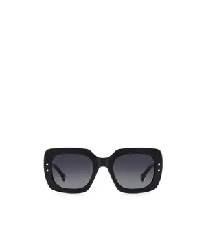 Carolina Herrera Square Frame Full Rim Sunglasses - Black