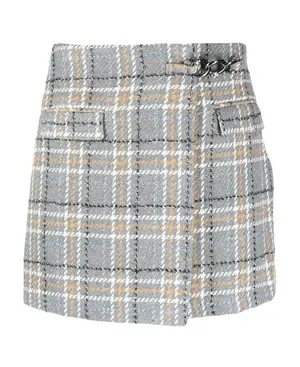 Liu Jo Bouclé Checked Mini Skirt