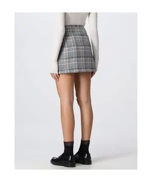 Liu Jo Bouclé Checked Mini Skirt
