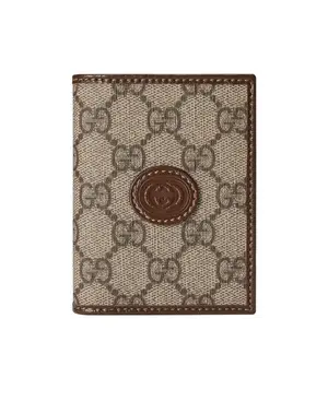 Gucci Gg Supreme Canvas Wallet - Brown