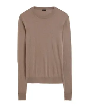 JOSEPH Cashmere Crew-neck Top - Brown