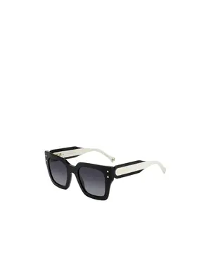 Carolina Herrera Square Frame Full Rim Sunglasses - Black