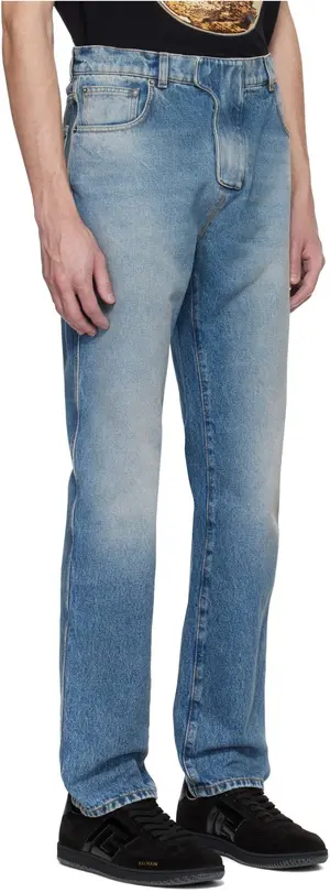 Balmain Regular-fit Denim Jeans - Blue