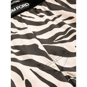 TOM FORD Logo Waistband Zebra Printed Boxers - Multicolor