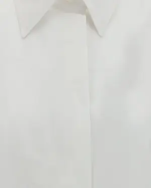 Givenchy Asymmetrical Poplin Shirt - White