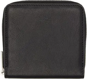 Rick Owens Logo Embossed Zip Around Wallet