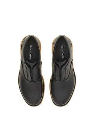 FERRAGAMO Slip-on Leather Loafers
