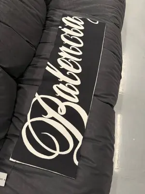 Balenciaga Big B Knitted Scarf - Black