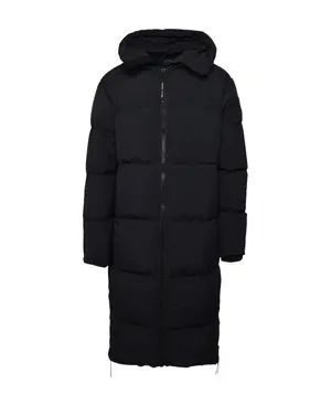 Canada Goose Logo Patch Hooded Down Jacket