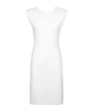 DONDUP Sleeveless Midi Dress - White