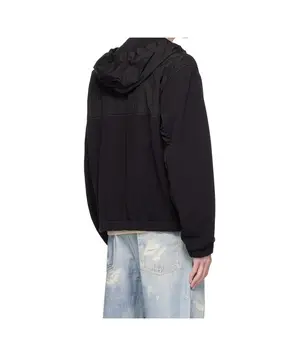 Stone Island Logo Patch Hooded Windbreaker