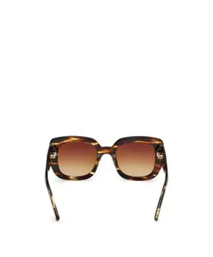 TOM FORD Full Rim Square Frame Sunglasses - Brown