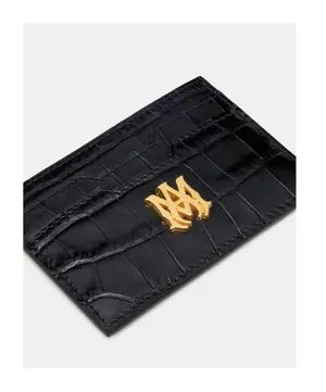 Amiri Logo-plauqe Leather Wallet - Black