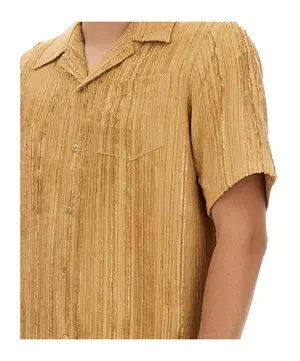 Séfr Sfr Dalian Textured Casual Shirt - Nude