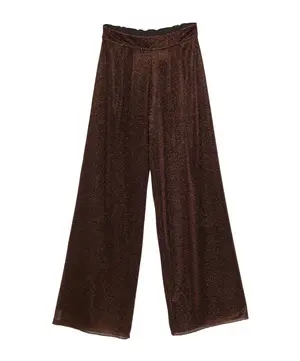 Oseree Wide-leg Sequin Trousers - Black