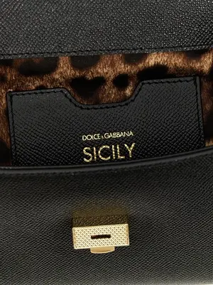 Dolce & Gabbana Small Sicily Handbag - Black