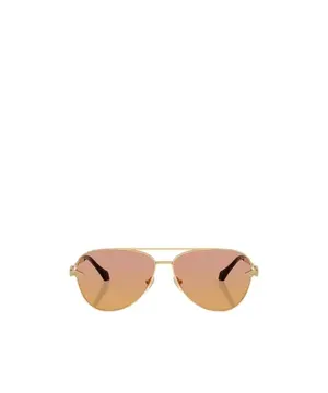 Versace Pilot Frame Sunglasses - Nude
