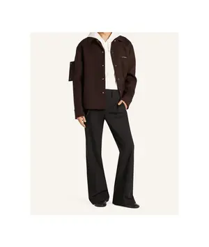 COURREGES Courrèges Embroidered Logo Shirt Jacket