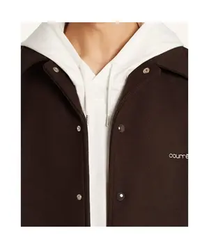 COURREGES Courrèges Embroidered Logo Shirt Jacket
