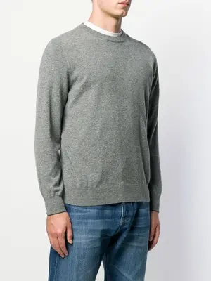 Brunello Cucinelli Crewneck Knitted Jumper - Grey