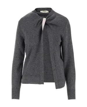 Fendi Cashmere Wool Long-sleeved Cardigan - No