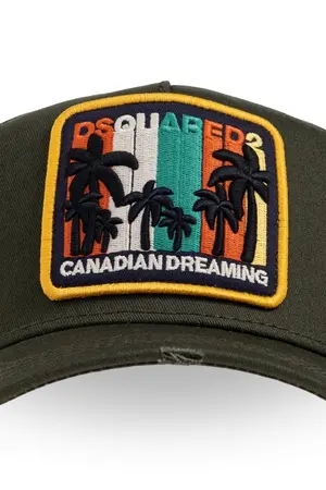 Dsquared2 Baseball Cap With Patch Detail - Black