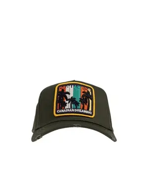 Dsquared2 Baseball Cap With Patch Detail - Black