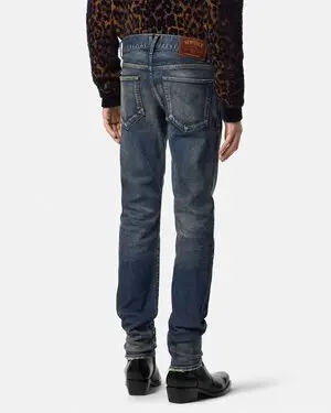 Versace Effect Straight Leg Jeans