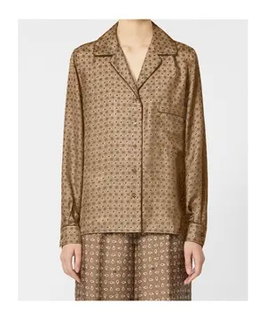 Max Mara Disco Printed Button-up Shirt