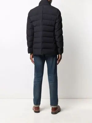 MOORER Hooded Jacket With Double-breasted Closure