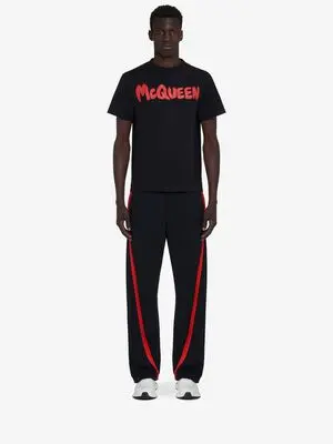 Alexander McQueen Logo Printed Crewneck T-shirt - Black