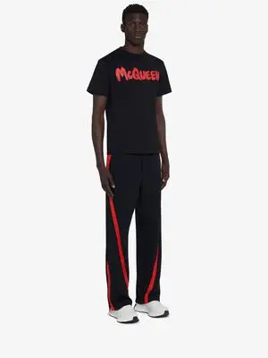 Alexander McQueen Logo Printed Crewneck T-shirt - Black