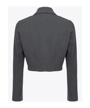 Pinko Short Single-breasted Jacket - Black