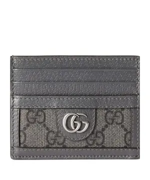 Gucci Gucci Ophidia Logo Plaque Card Holder Gray