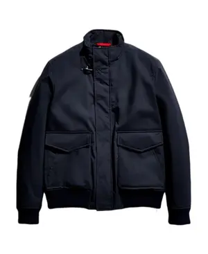 FAY Classic Bomber Jacket With Iconic Clasp