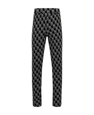 We11Done Monogram Knit Trousers