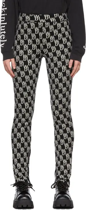 We11Done Monogram Knit Trousers