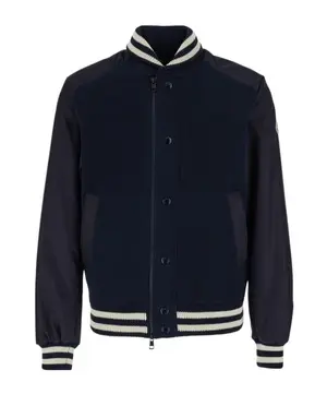 Moncler Panelled Zip-up Cardigan - Black