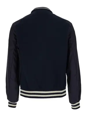 Moncler Panelled Zip-up Cardigan - Black
