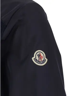 Moncler Panelled Zip-up Cardigan - Black