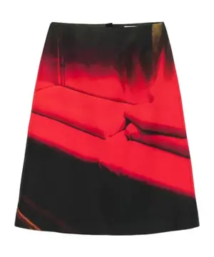 JIL SANDER Printed A-line Midi Skirt