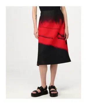 JIL SANDER Printed A-line Midi Skirt