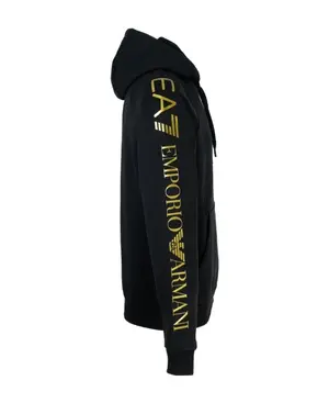 EA7 Logo Zip Casual Hooded Jacket