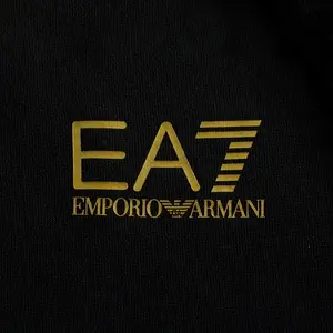 EA7 Logo Zip Casual Hooded Jacket
