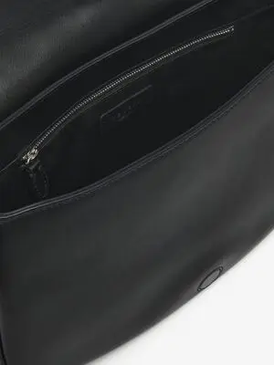 Alexander McQueen T-bar Large Satchel Bag - Black