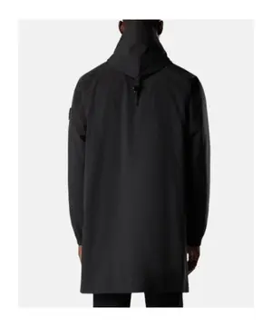 Stone Island Zipped Hooded Parka With Embroidered Compass Logo