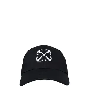 Off-White Arrows Embroidered Baseball Cap - Black
